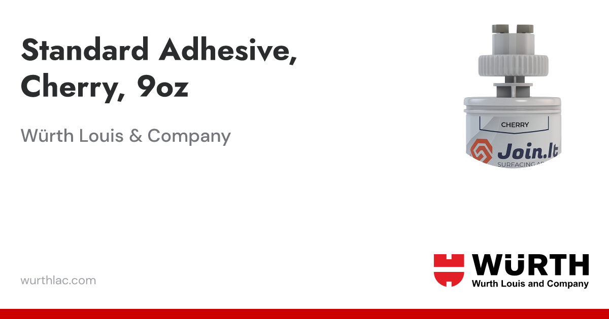 Standard Adhesive, Cherry, 9oz | Würth Louis & Company