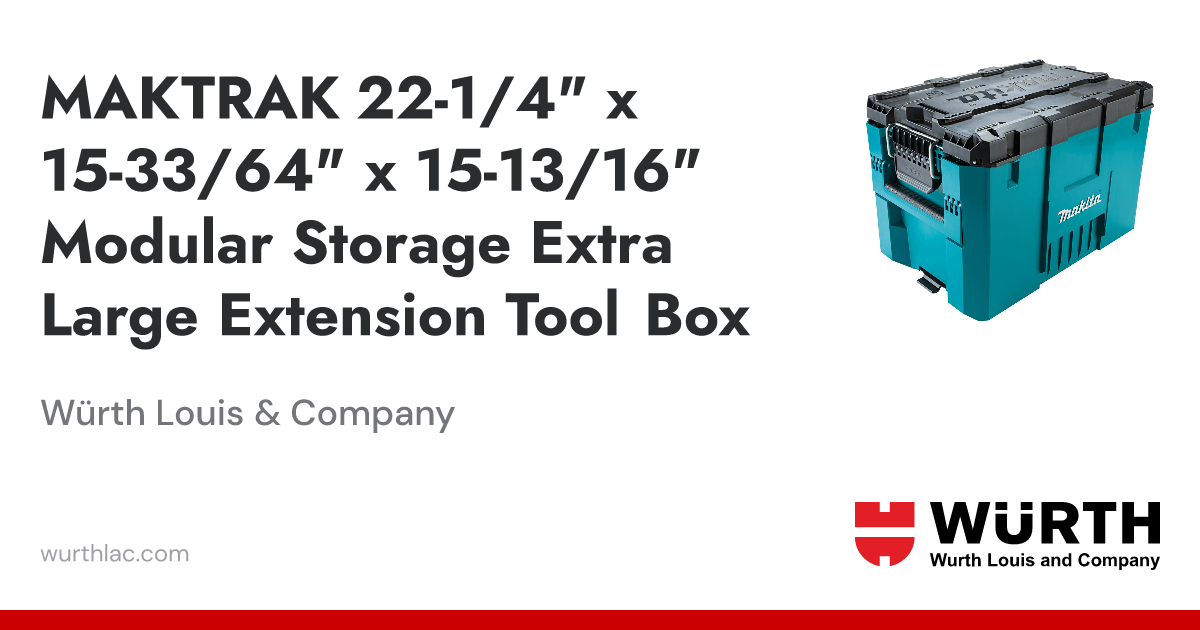 MAKTRAK 22-1/4" x 15-33/64" x 15-13/16" Modular Storage Extra Large ...