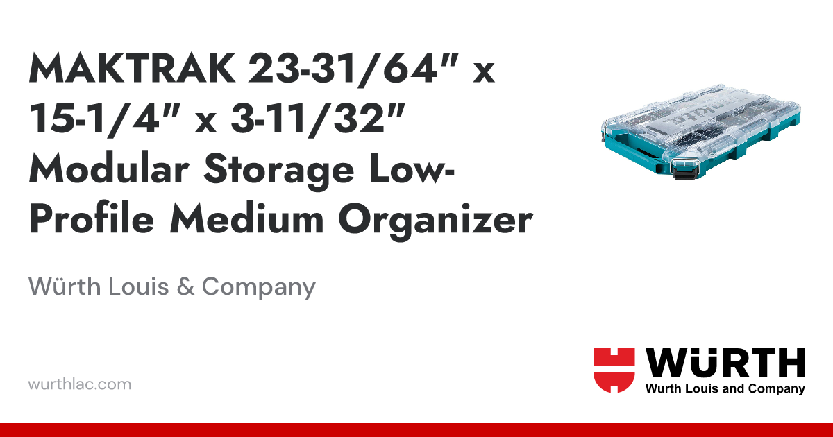 MAKTRAK 23-31/64" x 15-1/4" x 3-11/32" Modular Storage Low-Profile ...