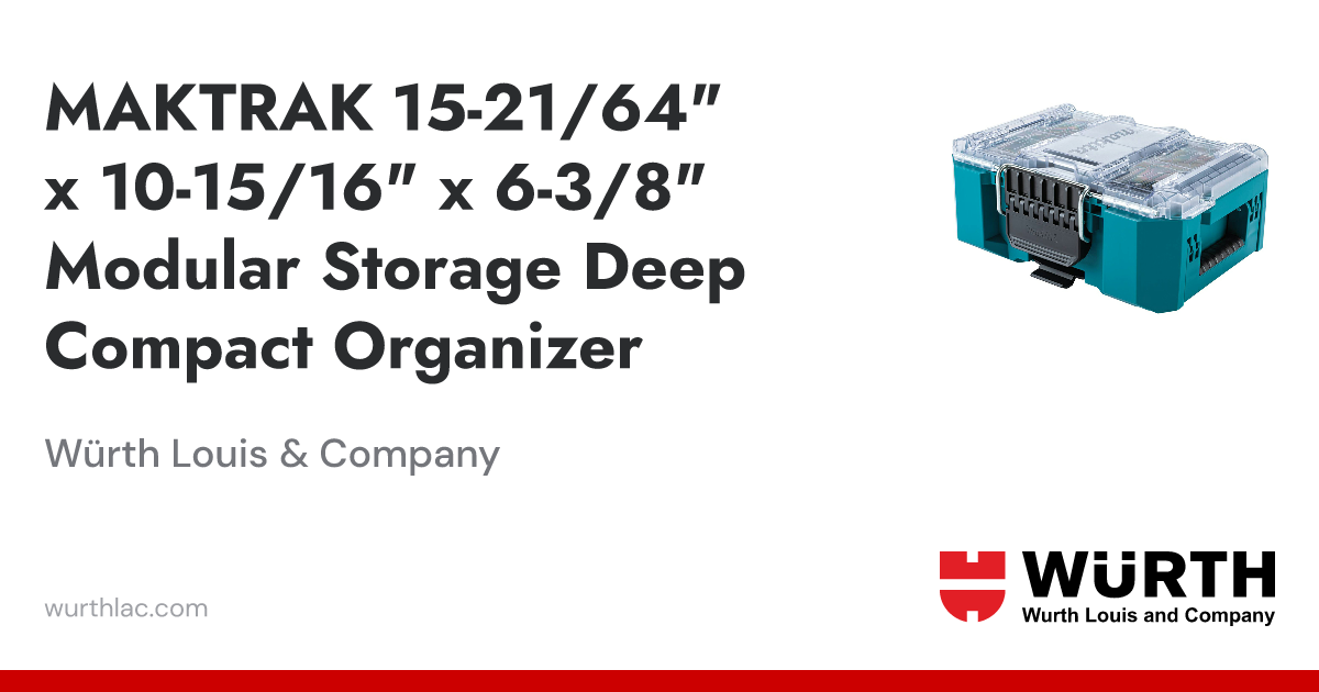 MAKTRAK 15-21/64" x 10-15/16" x 6-3/8" Modular Storage Deep Compact ...