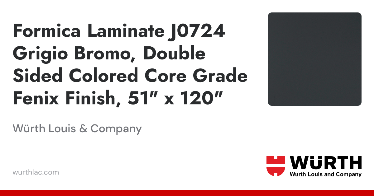 Formica Laminate J0724 Grigio Bromo, Double Sided Colored Core Grade ...