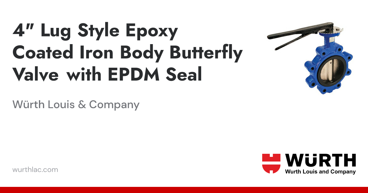 4" Lug Style Epoxy Coated Iron Body Butterfly Valve with EPDM Seal ...