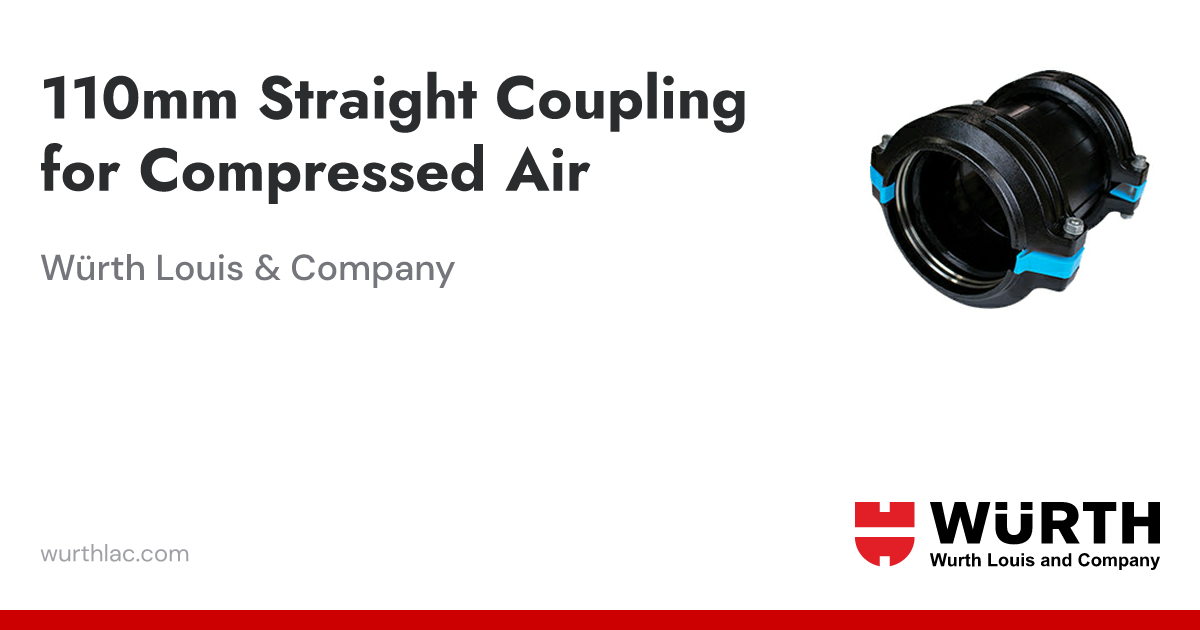 110mm Straight Coupling for Compressed Air | Würth Louis & Company