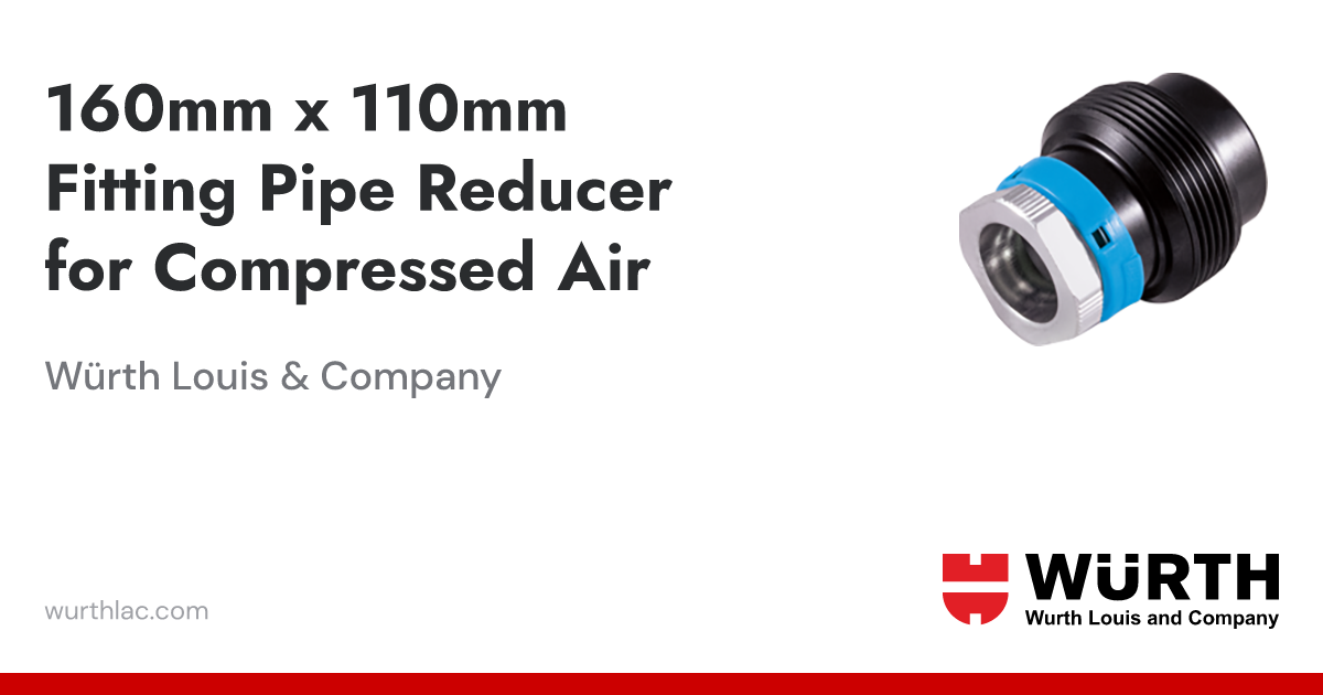 160mm x 110mm Fitting Pipe Reducer for Compressed Air | Würth Louis ...