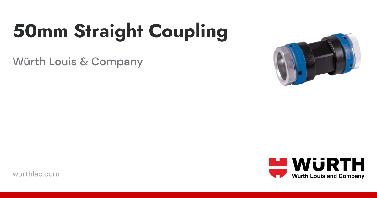 50mm Straight Coupling | Würth Louis & Company