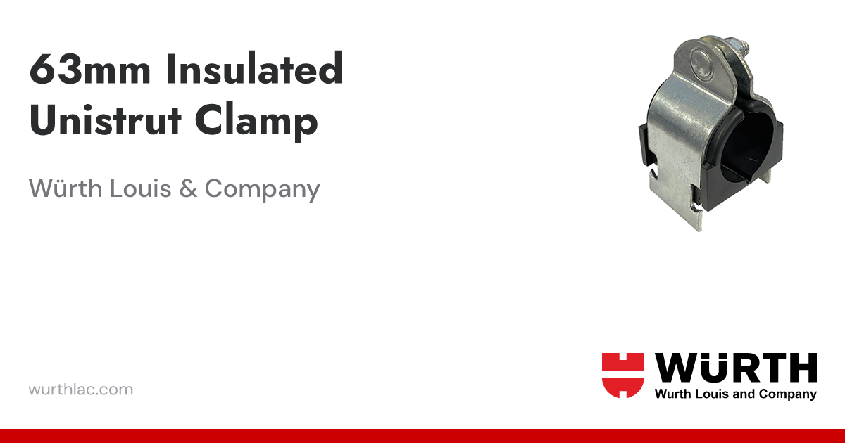 63mm Insulated Unistrut Clamp | Würth Louis & Company