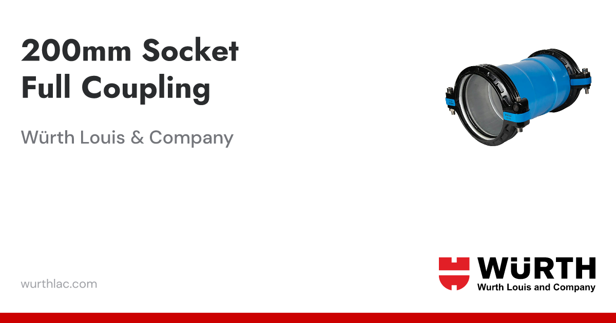 200mm Socket Full Coupling | Würth Louis & Company
