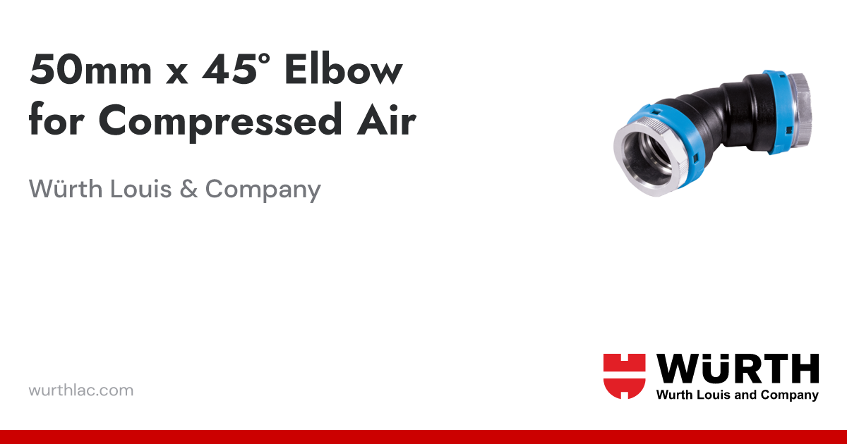 50mm x 45° Elbow for Compressed Air | Würth Louis & Company