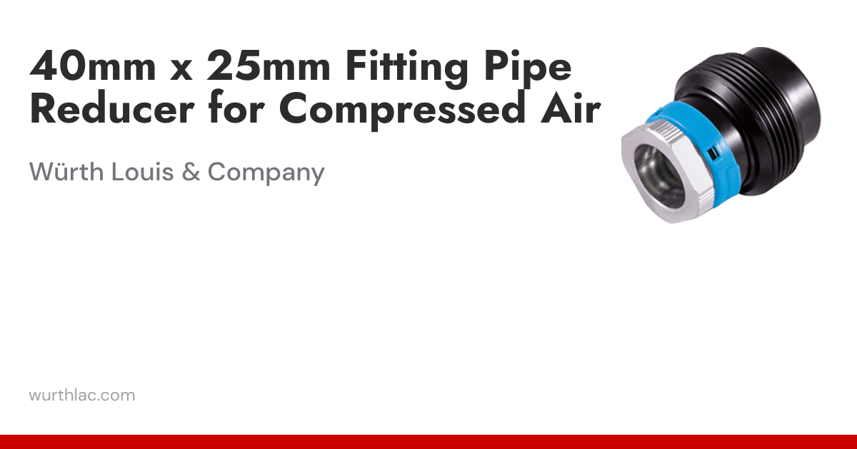 40mm x 25mm Fitting Pipe Reducer for Compressed Air | Würth Louis & Company