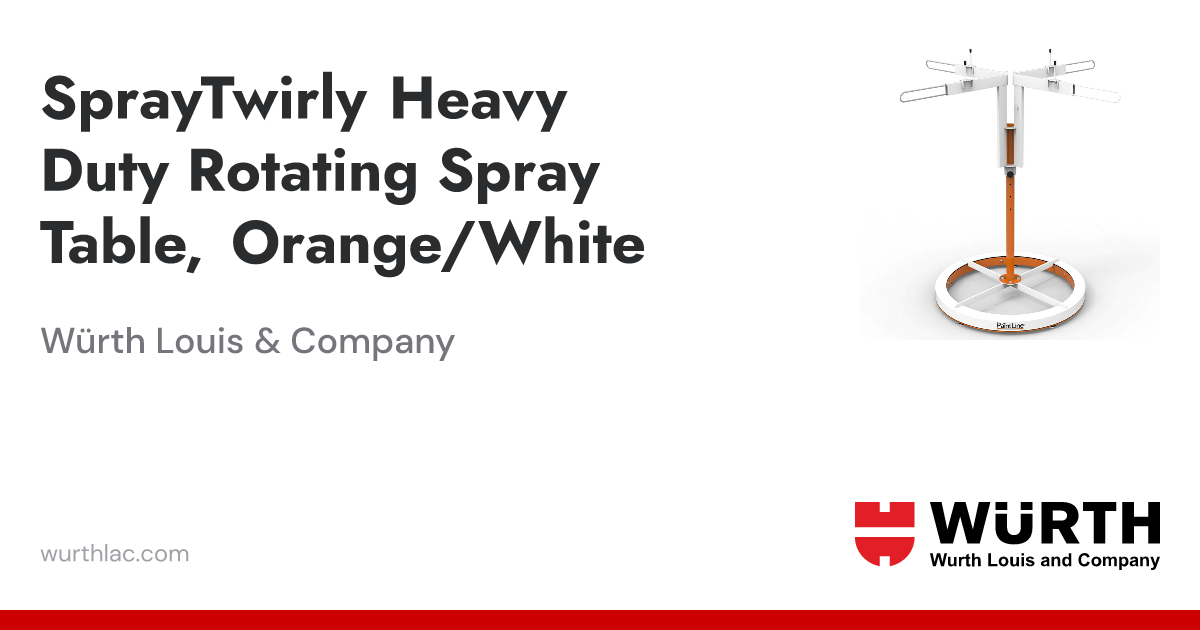 SprayTwirly Heavy Duty Rotating Spray Table, Orange/White | Würth Louis ...