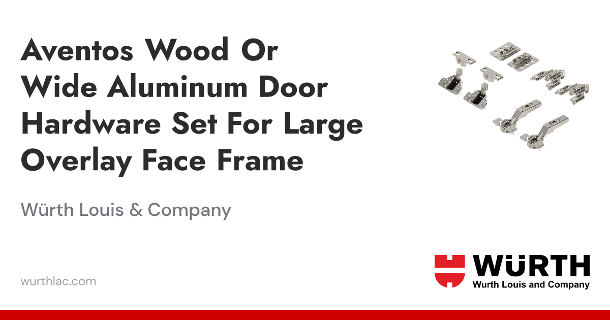 Aventos Wood Or Wide Aluminum Door Hardware Set For Large Overlay Face ...
