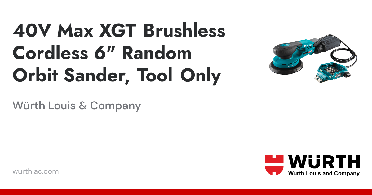 40V Max XGT Brushless Cordless 6" Random Orbit Sander, Tool Only ...