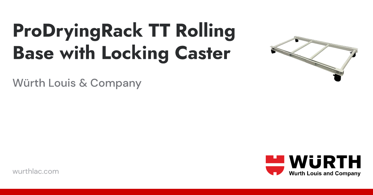 ProDryingRack TT Rolling Base with Locking Caster | Würth Louis & Company