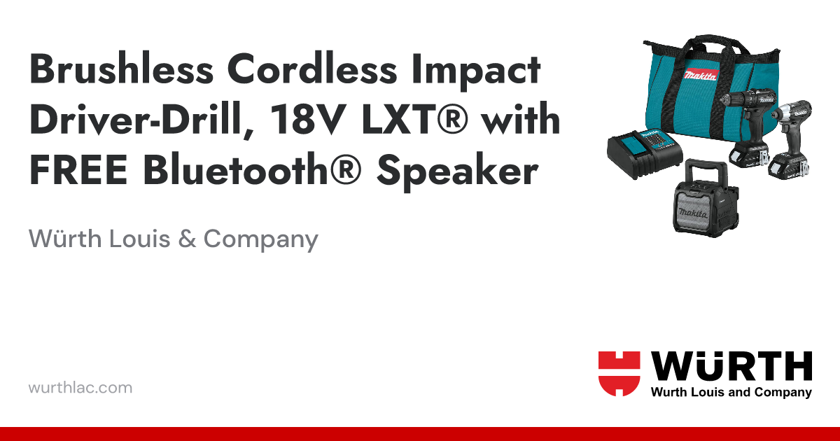 Brushless Cordless Impact Driver-Drill, 18V LXT® with FREE Bluetooth ...