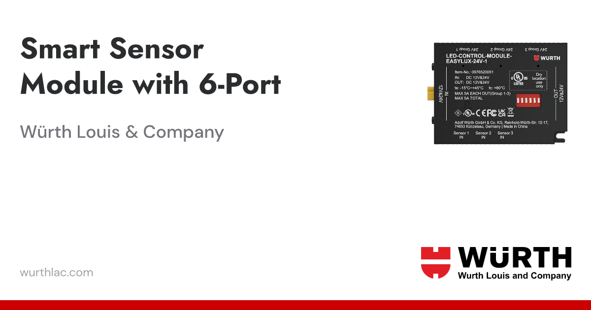 Smart Sensor Module with 6-Port | Würth Louis & Company