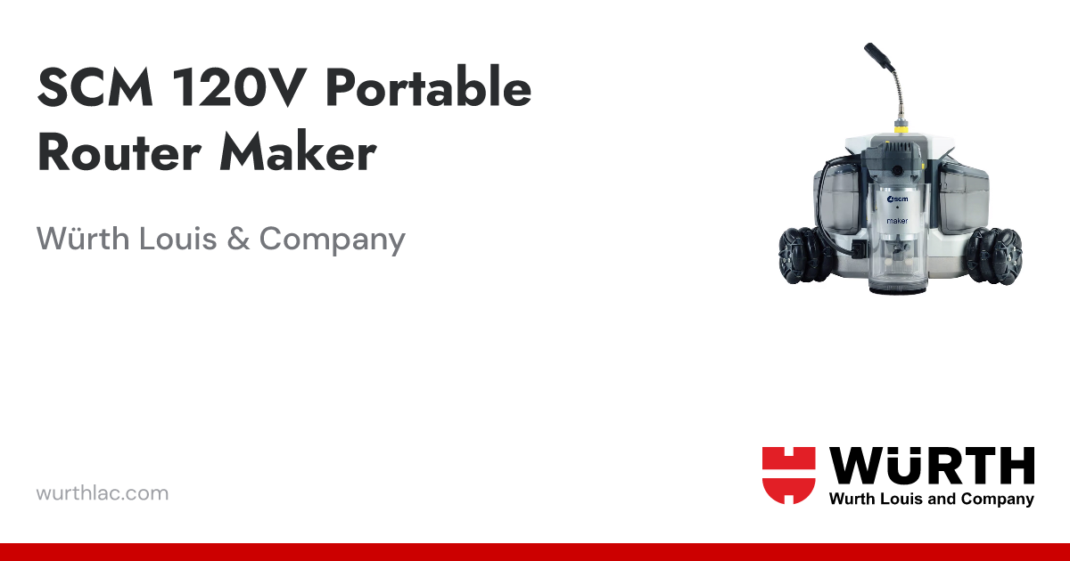 SCM 120V Portable Router Maker | Würth Louis & Company
