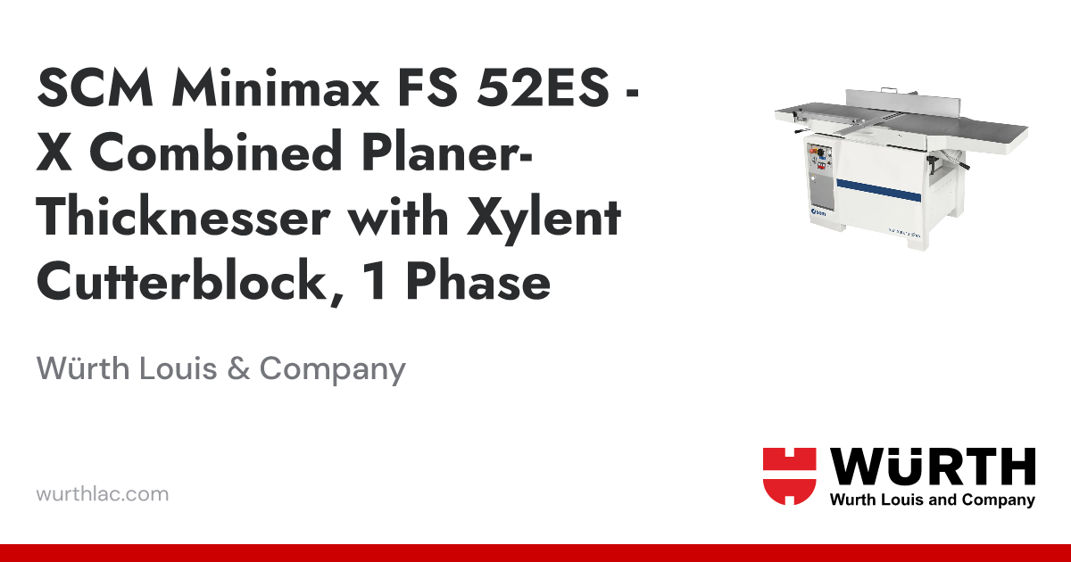 SCM Minimax FS 52ES - X Combined Planer-Thicknesser with Xylent ...