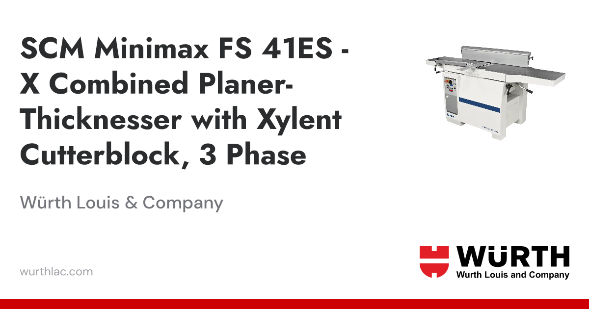 SCM Minimax FS 41ES - X Combined Planer-Thicknesser with Xylent ...