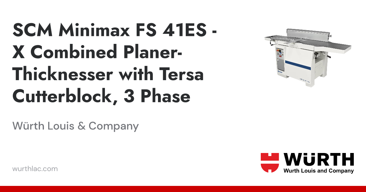 SCM Minimax FS 41ES - X Combined Planer-Thicknesser with Tersa ...