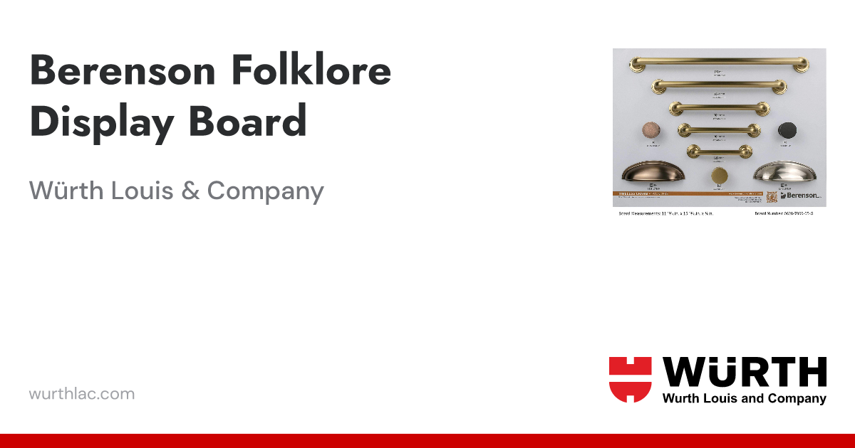 Berenson Folklore Display Board | Würth Louis & Company