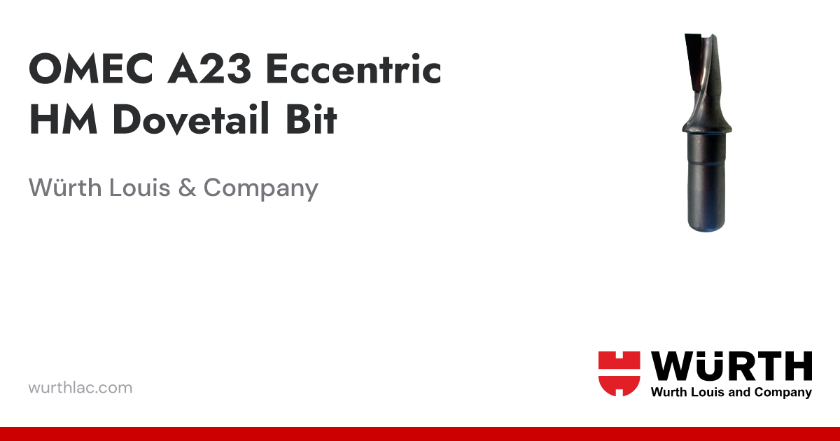 OMEC A23 Eccentric HM Dovetail Bit | Würth Louis & Company