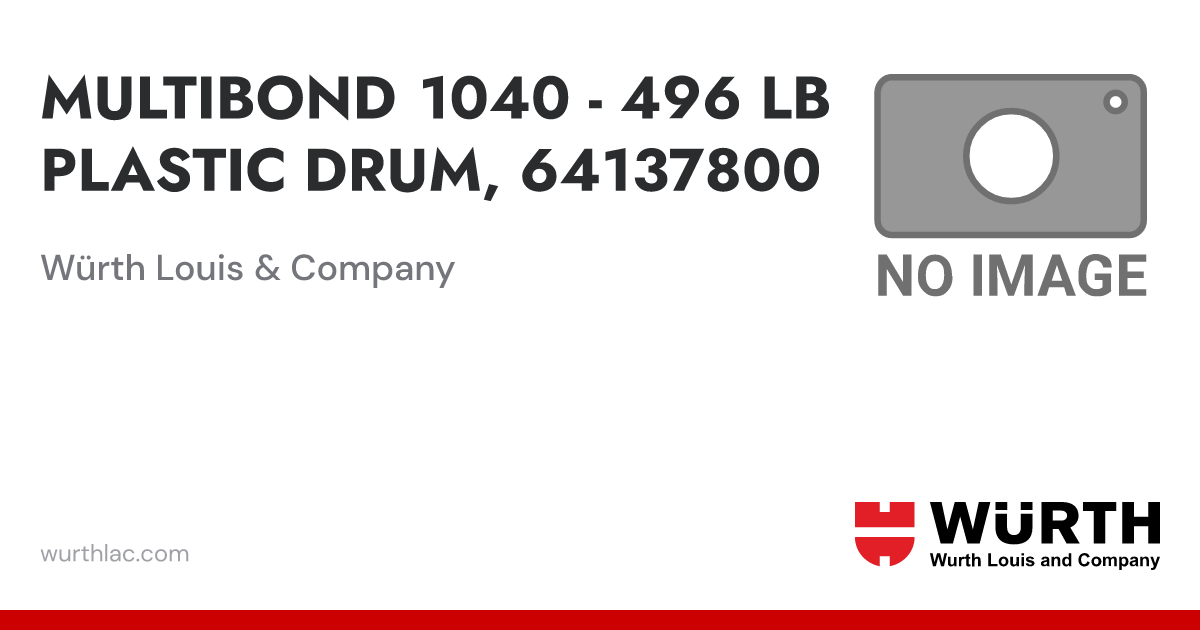 MULTIBOND 1040 - 496 LB PLASTIC DRUM, 64137800 | Würth Louis & Company