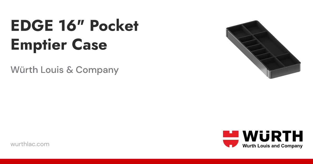 EDGE 16" Pocket Emptier Case | Würth Louis & Company