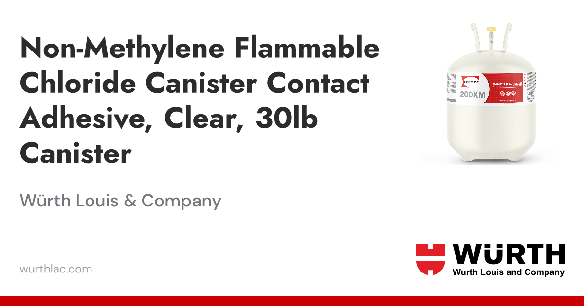 Non-Methylene Flammable Chloride Canister Contact Adhesive, Clear, 30lb ...