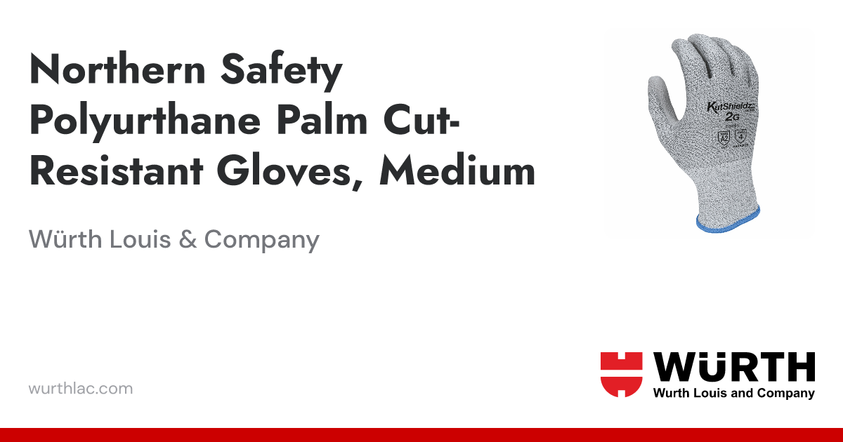 Northern Safety Polyurthane Palm Cut-Resistant Gloves, Medium | Würth ...