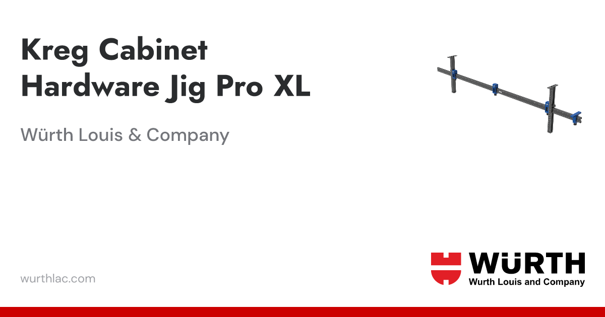 Kreg Cabinet Hardware Jig Pro XL | Würth Louis & Company