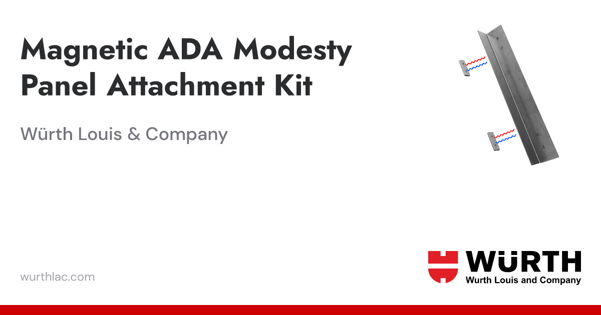 Magnetic ADA Modesty Panel Attachment Kit | Würth Louis & Company