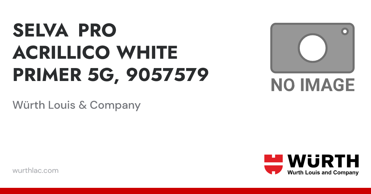 SELVA PRO ACRILLICO WHITE PRIMER 5G, 9057579 | Würth Louis & Company