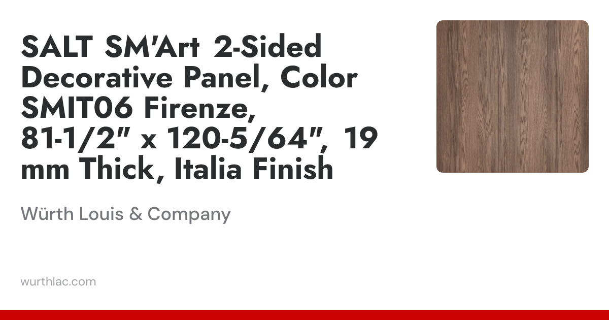 SALT SM'Art 2-Sided Decorative Panel, Color SMIT06 Firenze, 81-1/2" x ...
