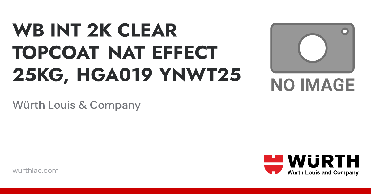 WB INT 2K CLEAR TOPCOAT NAT EFFECT 25KG, HGA019 YNWT25 | Würth Louis ...