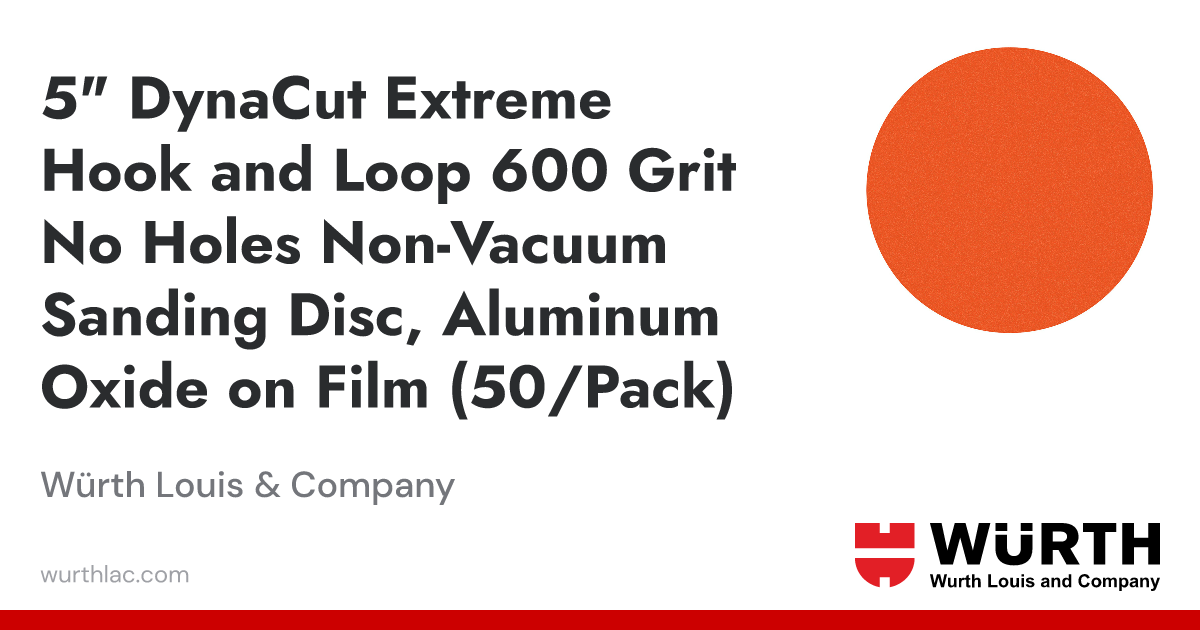 5" DynaCut Extreme Hook and Loop 600 Grit No Holes Non-Vacuum Sanding ...