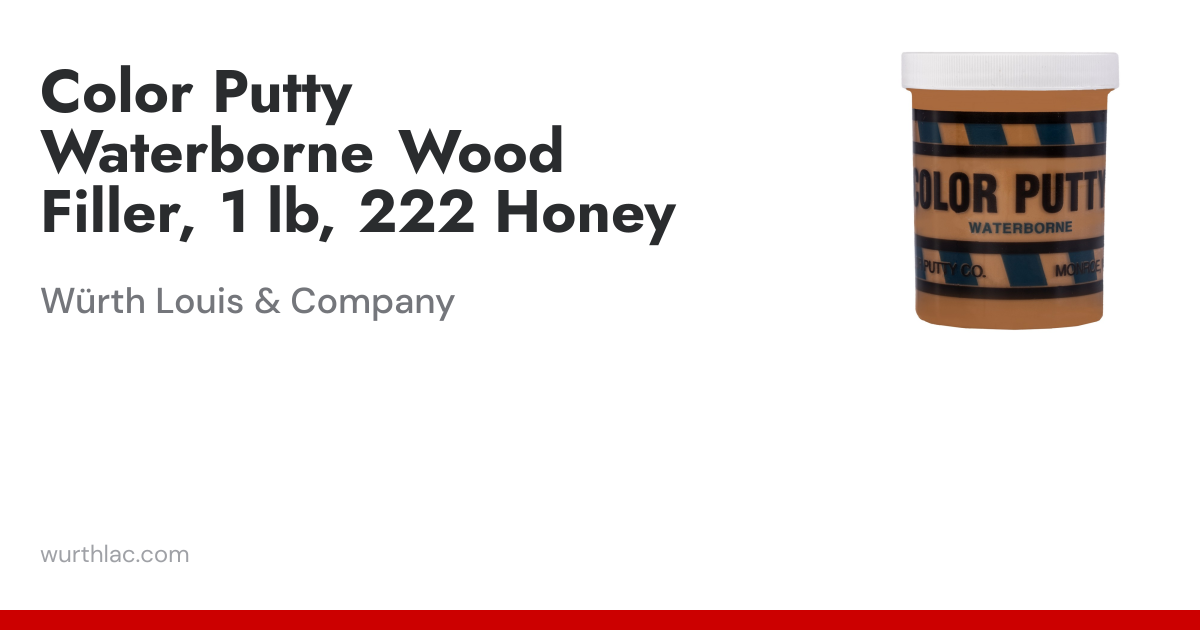 Color Putty Waterborne Wood Filler, 1 lb, 222 Honey | Würth Louis & Company