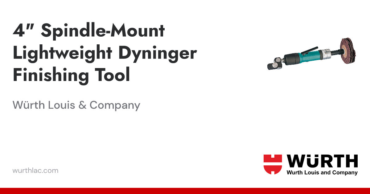 4" Spindle-Mount Lightweight Dyninger Finishing Tool | Würth Louis ...