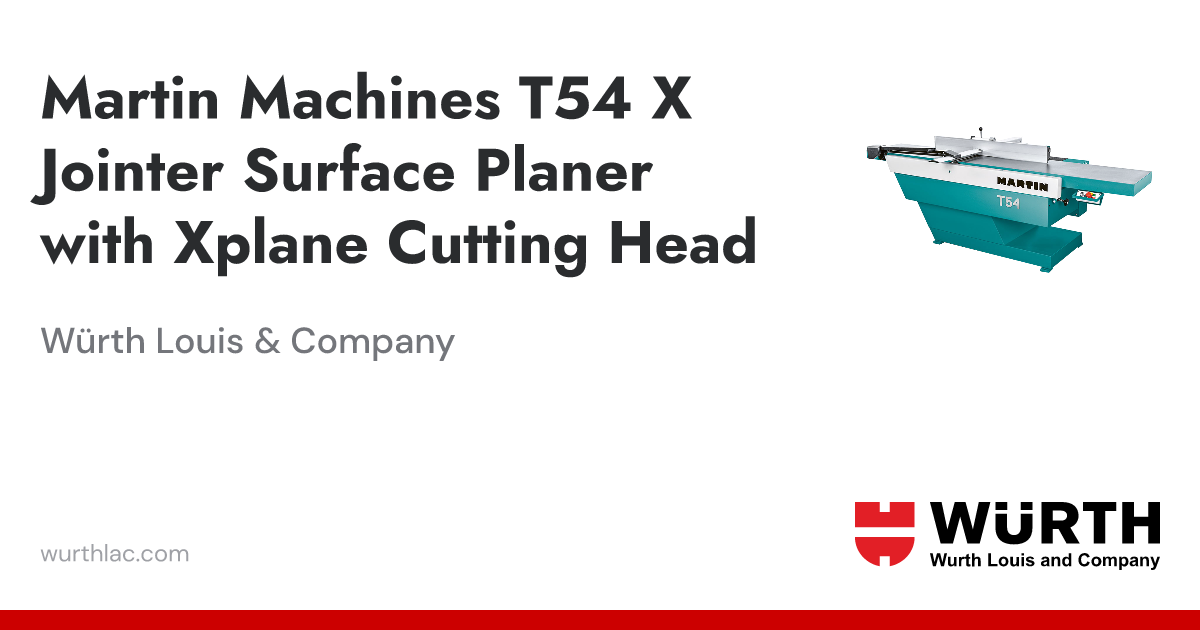 Martin Machines T54 X Jointer Surface Planer with Xplane Cutting Head ...