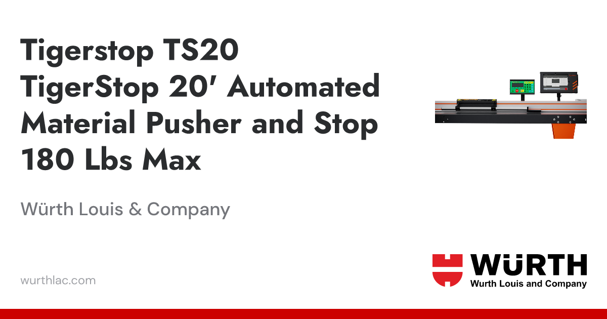 Tigerstop TS20 TigerStop 20' Automated Material Pusher and Stop 180 Lbs ...