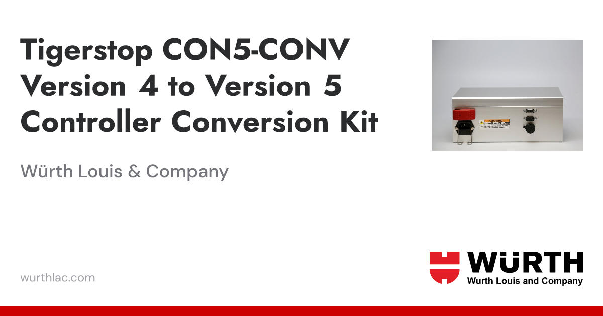 Tigerstop CON5-CONV Version 4 to Version 5 Controller Conversion Kit | Würth Louis & Company