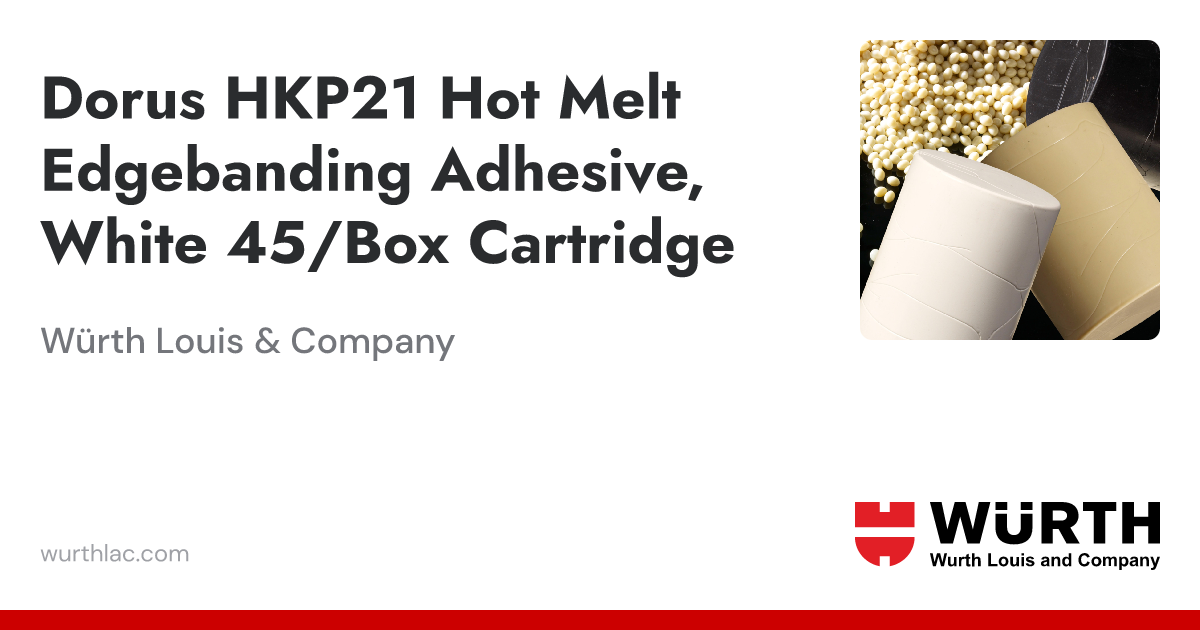 Dorus HKP21 Hot Melt Edgebanding Adhesive, White 45/Box Cartridge ...