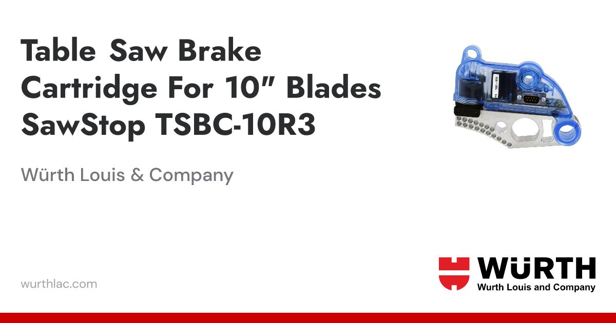 Table Saw Brake Cartridge For 10" Blades SawStop TSBC-10R3 | Würth ...