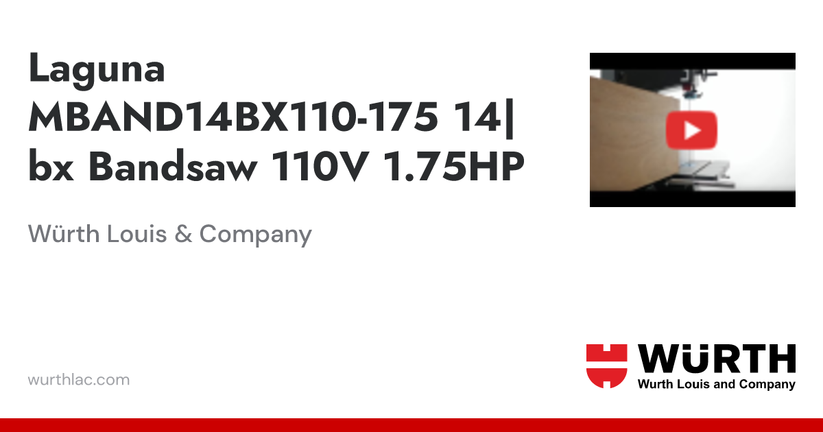 Laguna MBAND14BX110-175 14|bx Bandsaw 110V 1.75HP | Würth Louis & Company