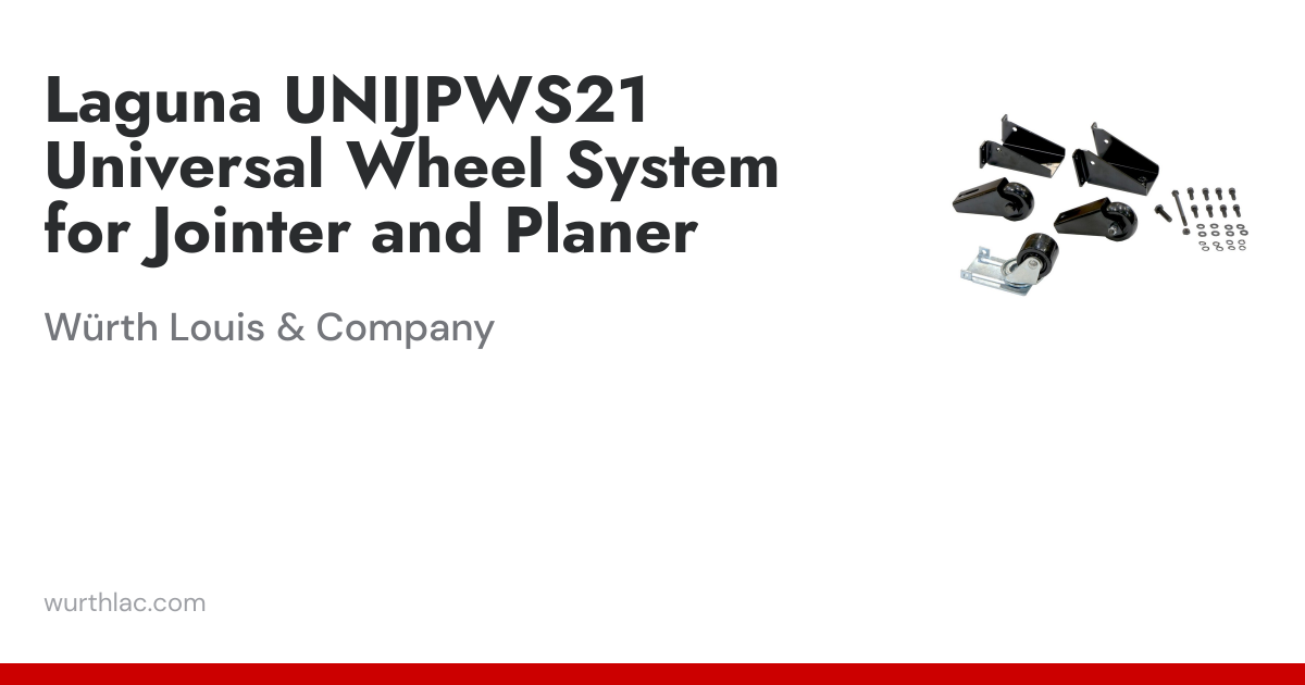 Laguna UNIJPWS21 Universal Wheel System for Jointer and Planer | Würth ...