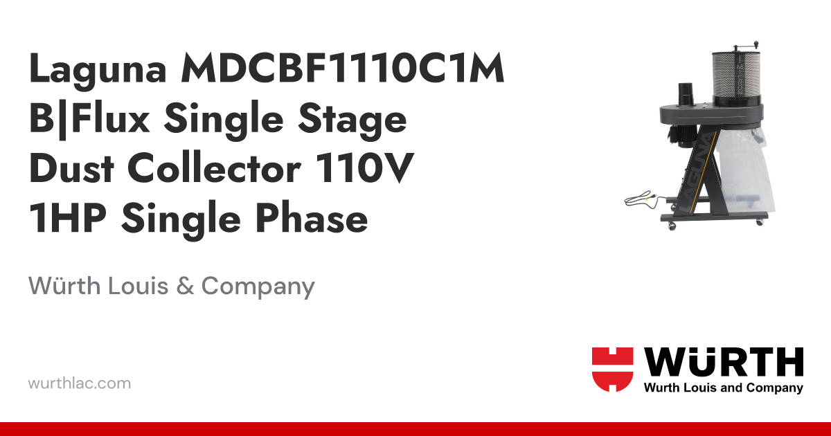 Laguna MDCBF1110C1M B|Flux Single Stage Dust Collector 110V 1HP Single ...