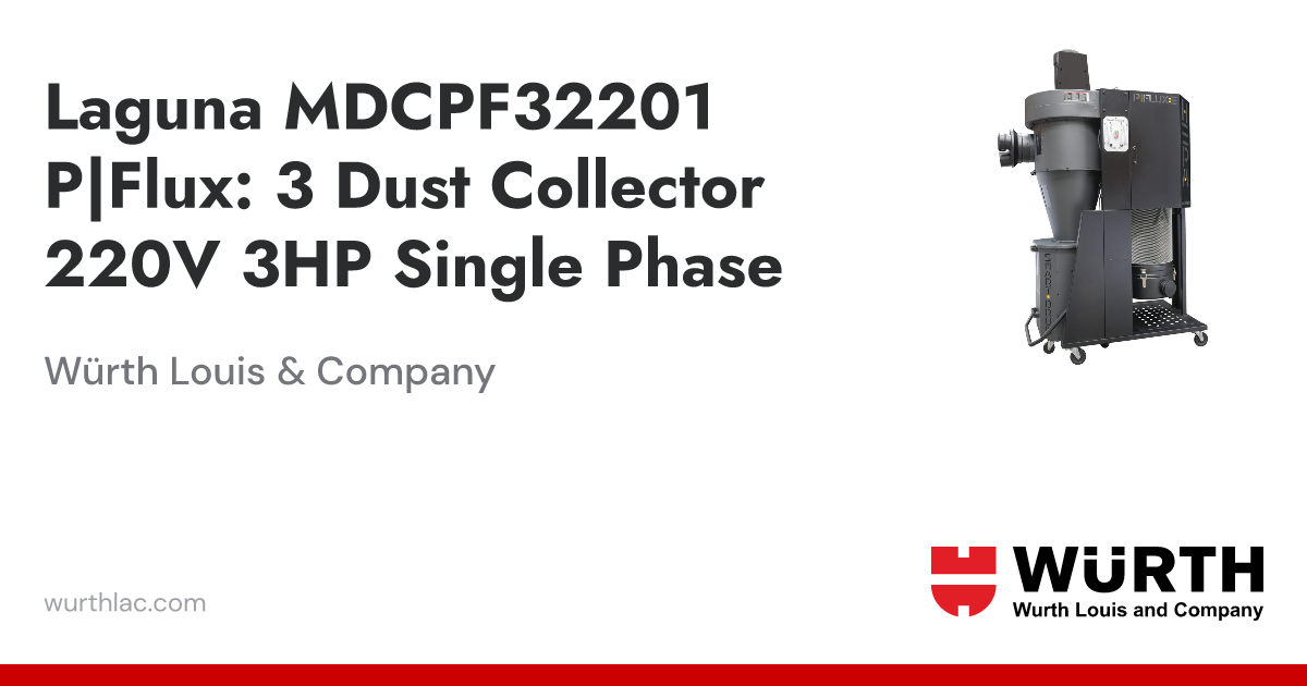 Laguna MDCPF32201 P|Flux: 3 Dust Collector 220V 3HP Single Phase ...
