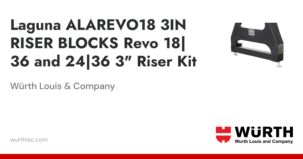 Laguna ALAREVO18 3IN RISER BLOCKS Revo 18|36 and 24|36 3" Riser Kit ...