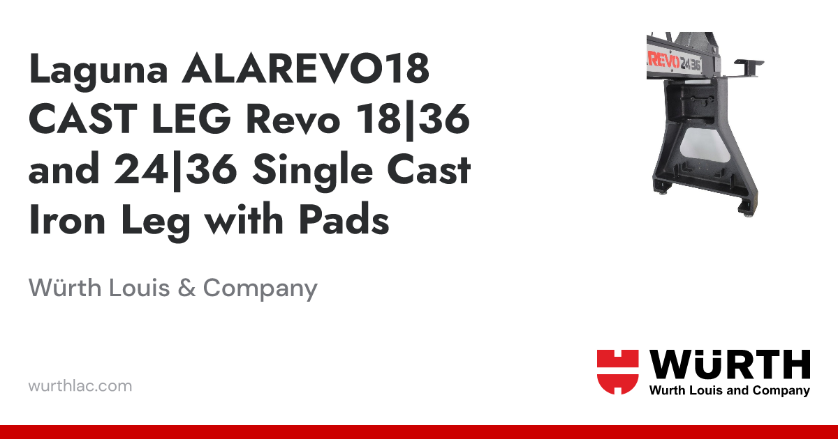 Laguna ALAREVO18 CAST LEG Revo 18|36 and 24|36 Single Cast Iron Leg ...