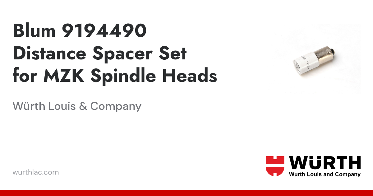 Blum 9194490 Distance Spacer Set for MZK Spindle Heads | Würth Louis ...