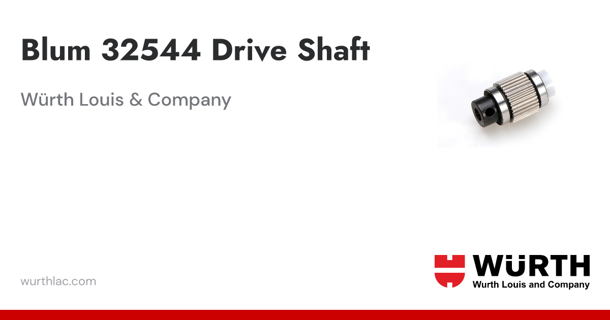 Blum 32544 Drive Shaft | Würth Louis & Company